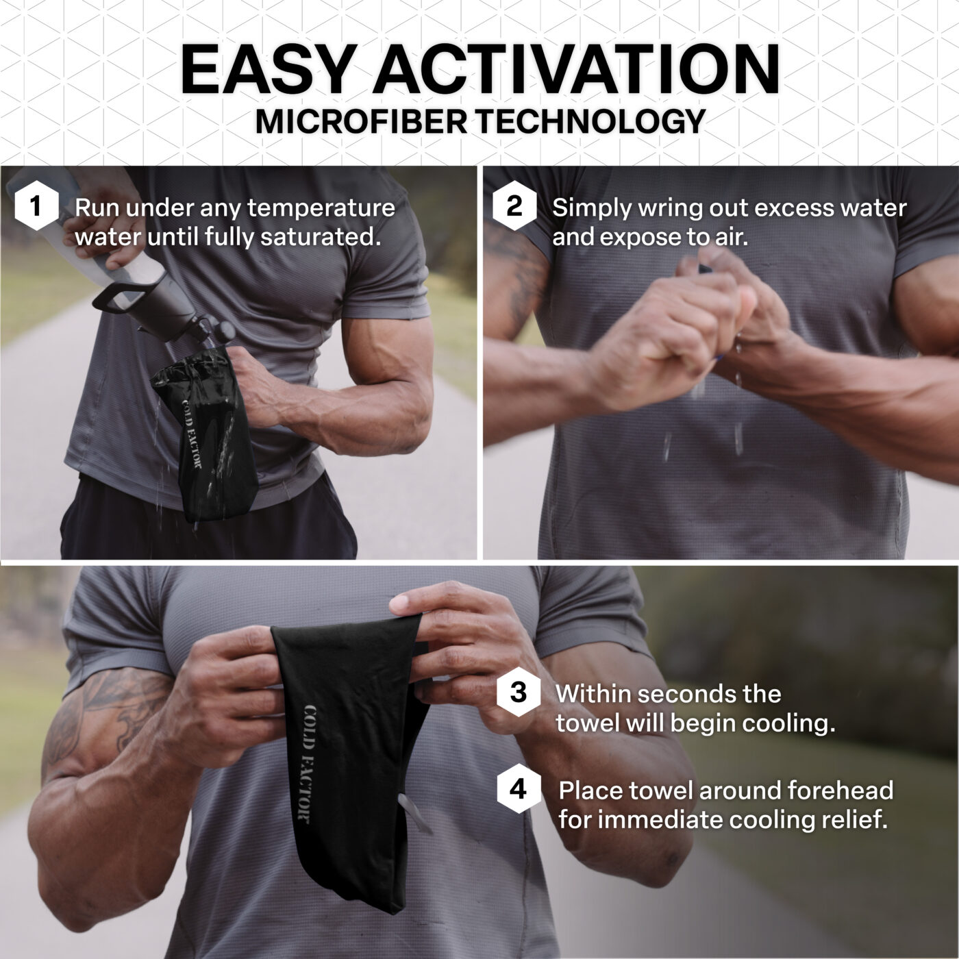 Instant Cooling Headband | 3-Pack - Cold Factor Cooling